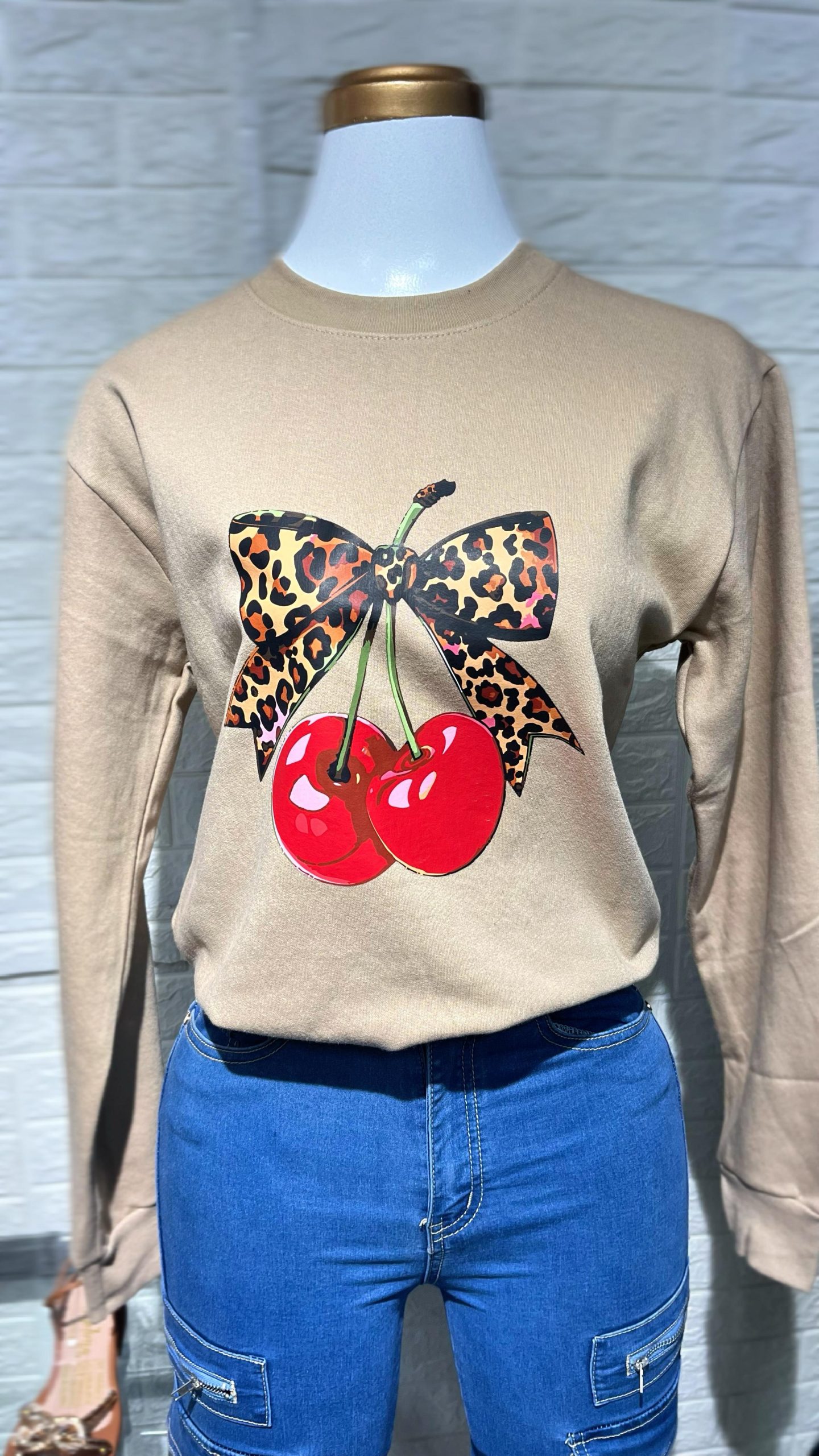 POLERON CHERRY LAZO BEIGE – Septima
